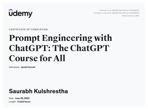 Udemy Course Completion Certificate Saurabh Kulshrestha