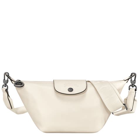 Le Pliage Xtra Xs Crossbody Bag Ecru Leather Longchamp Us