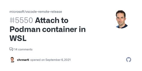 Attach To Podman Container In WSL Issue Microsoft Vscode Remote Release GitHub