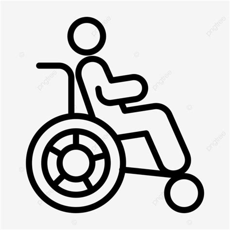 Disability Line Icon Vector Disability Icon Accessibility Disability Png And Vector With