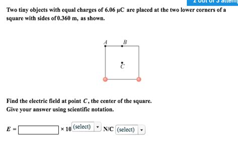 Solved Two tiny objects with equal charges of μC are Chegg