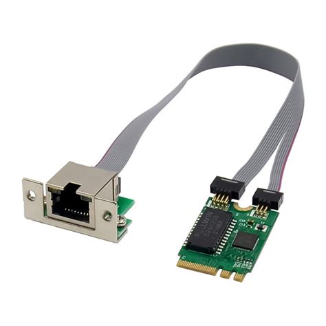 Mini Pcie Network Card M 2 A E To Rtl8111f Gigabit Ethernet Card Single Port Rj45 Ethernet