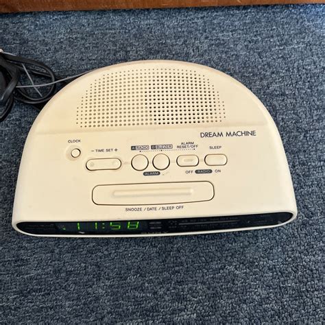 Sony Icf C390 Dream Machine Dual Alarm Clock Amfm Radio Retro Unit