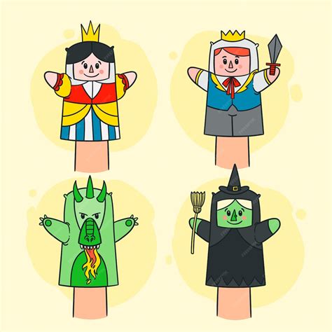 Premium Vector Hand Drawn Hand Puppet Collection Premium Vector Hand Drawn Hand Puppet Collection