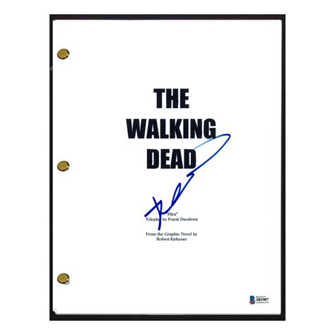 Robert Kirkman Signed The Walking Dead Pilot Episode Script Beckett