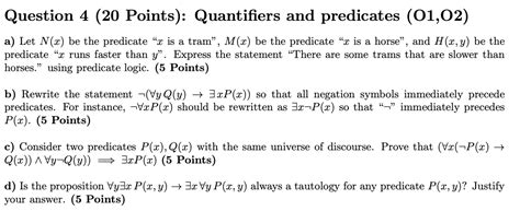 solved question 4 20 points quantifiers and predicates