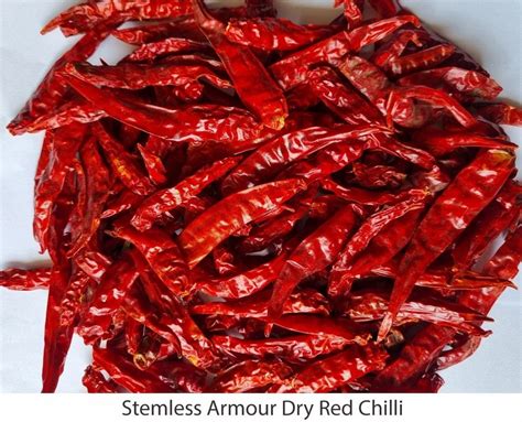 Stemless Armour Dry Red Chilli At ₹ 190kg Dry Red Chilli In Nagpur