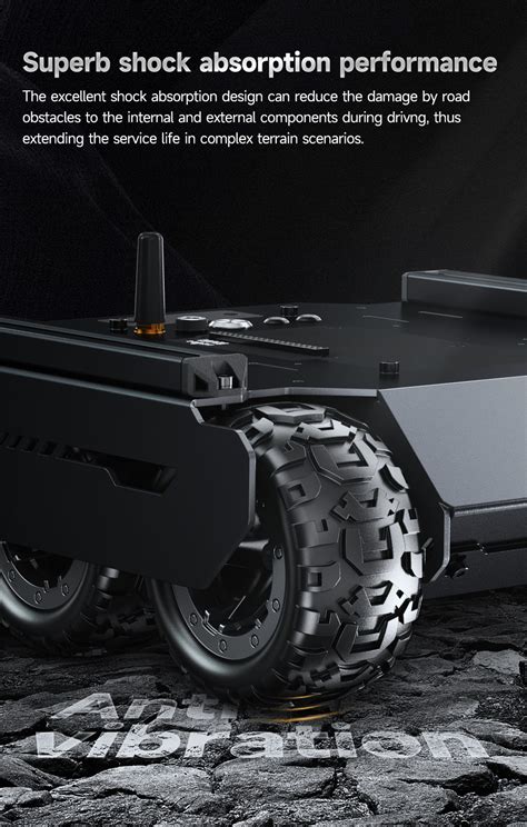 Flexible And Expandable 6x4 Off Road Ugv With Extension Rails And Esp32 Slave Computer 6