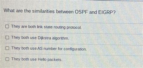 Solved What Is The Correct Network Statement For Ospf O