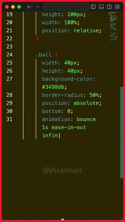 create a smooth bouncing ball animation css animation tutorial