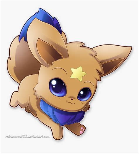 How To Draw Chibi Eevee Eevee Step By Step Drawing Cute Chibi Eevees Hd Png Download