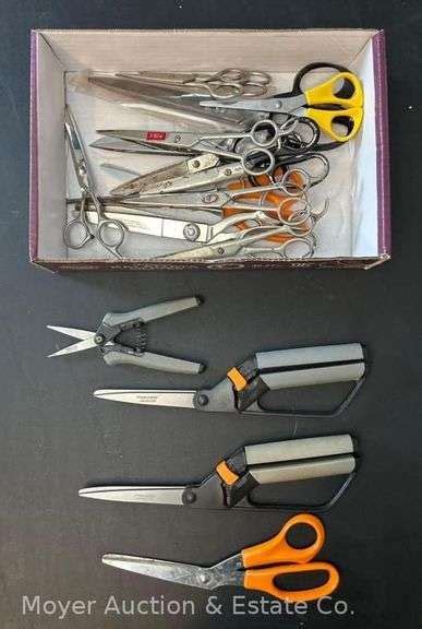 2 Pairs Of Fiskars Easy Action Scissors With Others Moyer Auction And Estate Co Inc