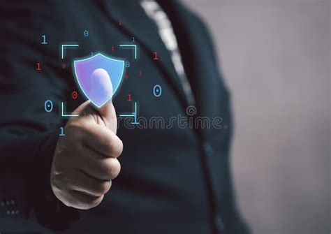 Cyber Security Privacy Concept Protect Data Information Lock Icon And Internet Network Secure