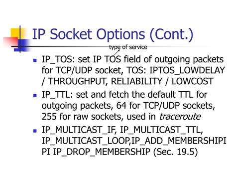 Ppt Socket Options Powerpoint Presentation Free Download Id4775598