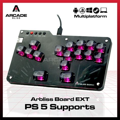 Jual Arbliss Board Ext Leverless Ps5 Hitbox Fighting Controller Mini Arcade Stick Wasd Fight