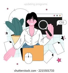 Programming Concept Idea Coding Testing Writing Stock Vector Royalty