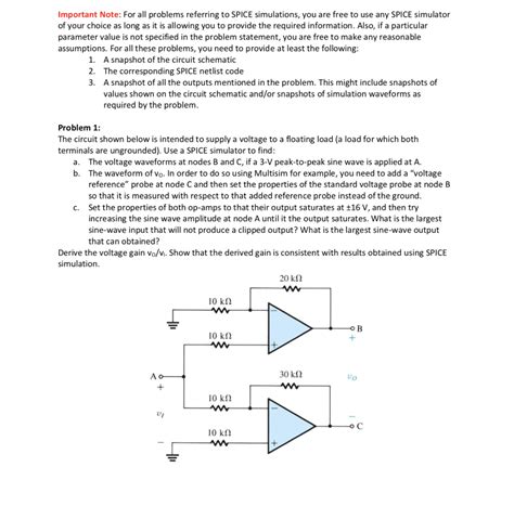 Solved Urgent Please Solve It By Spice Simulator Followed