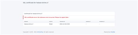 SSL Certificate Error The Provider Encountered An Error Verifying The DNS Settings Of Your