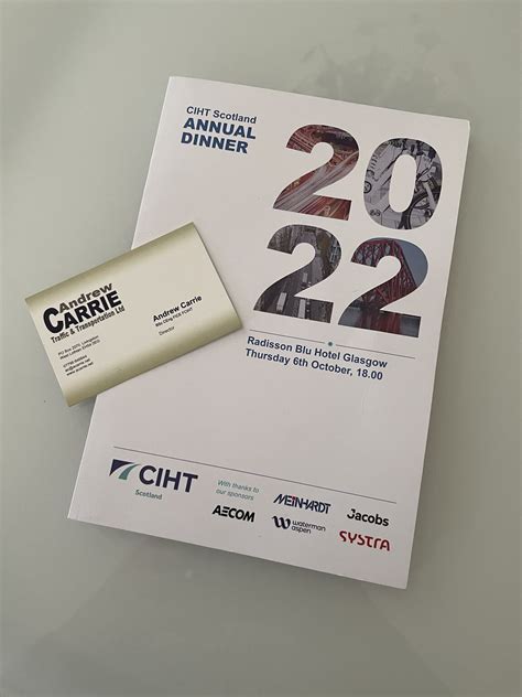 Great To See The Ciht Scotland Dinner Back Again At The Radisson Blu In