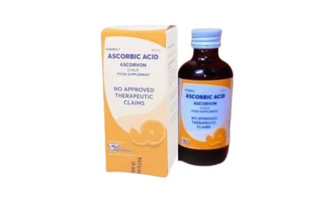 Ascorbic Acid Vitamin C 100mg 5ml Syrup 120ml Bottle X1 Evegrocer