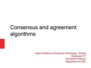 Consensus And Agreement Algorithms Introduction Pdf