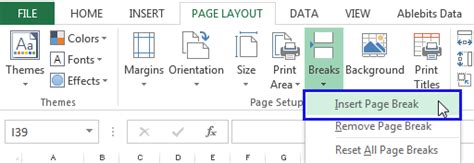 How To Insert Page Breaks In Excel Remove Or Hide Break Lines