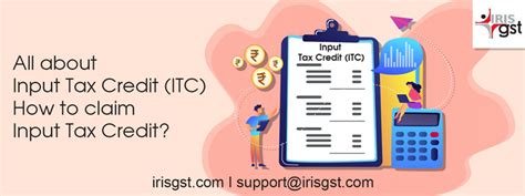 Input Tax Credit How To Claim ITC ITC Under GST