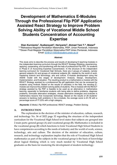 SOLUTION Development Of Mathematics E Modules Through The P Studypool