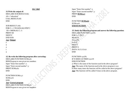Slc Slc See Qbasic Programming With Computer Science