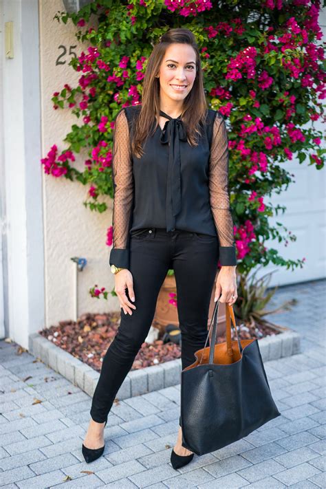How To Wear A Sheer Black Blouse Black Sheer Elana Blouse Tuckernuck
