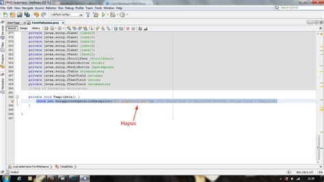 Membuat Program Aplikasi Crud Database Mahasiswa Dengan