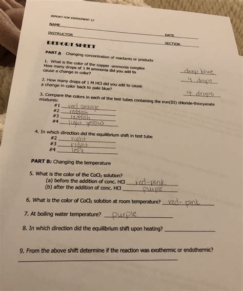 Solved Report For Experiment 12 Name Instructor Date Dedort