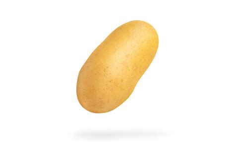 흰색 배경에 고립 된 신선한 껍질을 벗기지 않은 감자 흰색 고립 된 배경에 감자를 비행그림자를 캐스팅 0명에 대한 스톡 사진 및 기타 이미지 Istock
