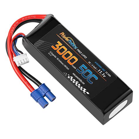 Powerhobby 3s 111v 3000mah 50c Lipo Battery Pack With Hardwired Ec3