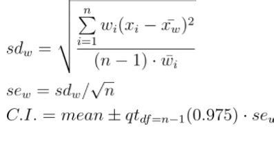 The Weighted Standard Deviation
