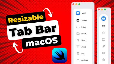 resizable custom tab bar for macos xcode 15 iphone wired