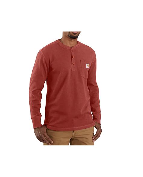 Carhartt® Mens Carhartt Ls Thermal Henley Big And Tall Fort Brands