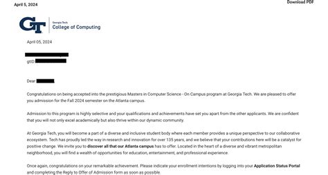 Accepted To Georgia Tech MS CS R Gradadmissions
