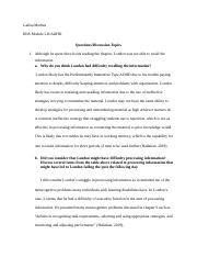 IRIS Module 2 Docx Galina Medrea IRIS Module LD ADHD Questions Discussion Topics 1 Although