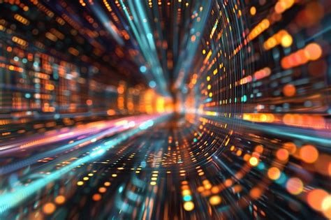 Premium Photo Futuristic Algorithms In Motion Concept Ar Generative Ai