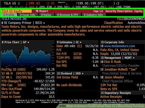 How To Extract Fundamental Data On A Bloomberg Terminal 7 Steps