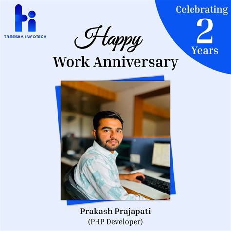 Prakash Prajapati Celebrates 2 Years Of Php Success Treesha Infotech