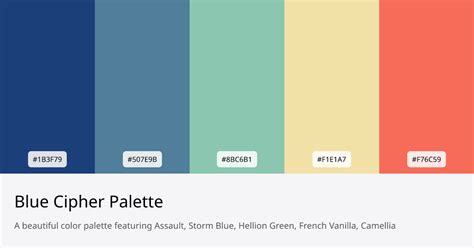 Blue Cipher Color Palette