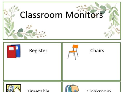 Classroom Monitors Display Template Natural Teaching Resources Classroom Monitors Display Template Natural Teaching Resources