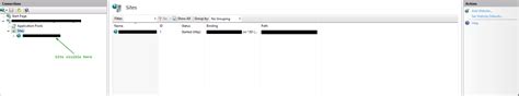 Asp Net Sites Not Visible Under The Sites Node In Connection Pane Stack Overflow