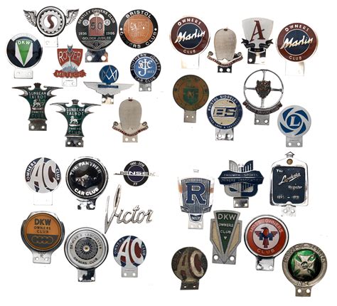 Bonhams Cars Car Badges For Various Marque Owners And Car Clubs Qty