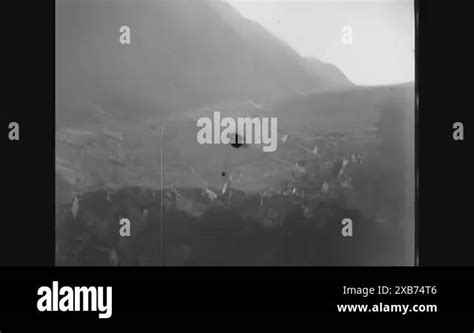 1944 A Us Army Air Force Fighter Plane Strafes Enemy Positions On A