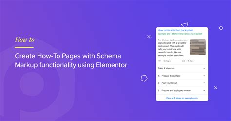 [how to] create howto pages with schema markup functionality using
