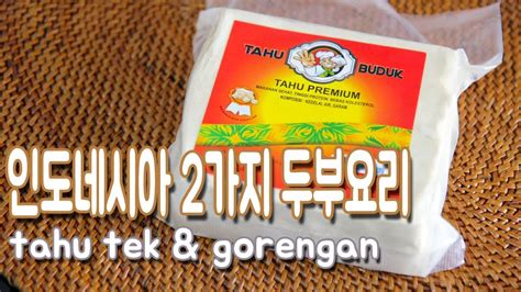 집에서 두부로 인도네시아 여행하기 타후 텍 따후 고렝안 Tofu 요알남 Mingstar Youtube