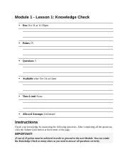 NETW Week Quiz Docx Module Lesson Knowledge Check Due Oct At Pm Points